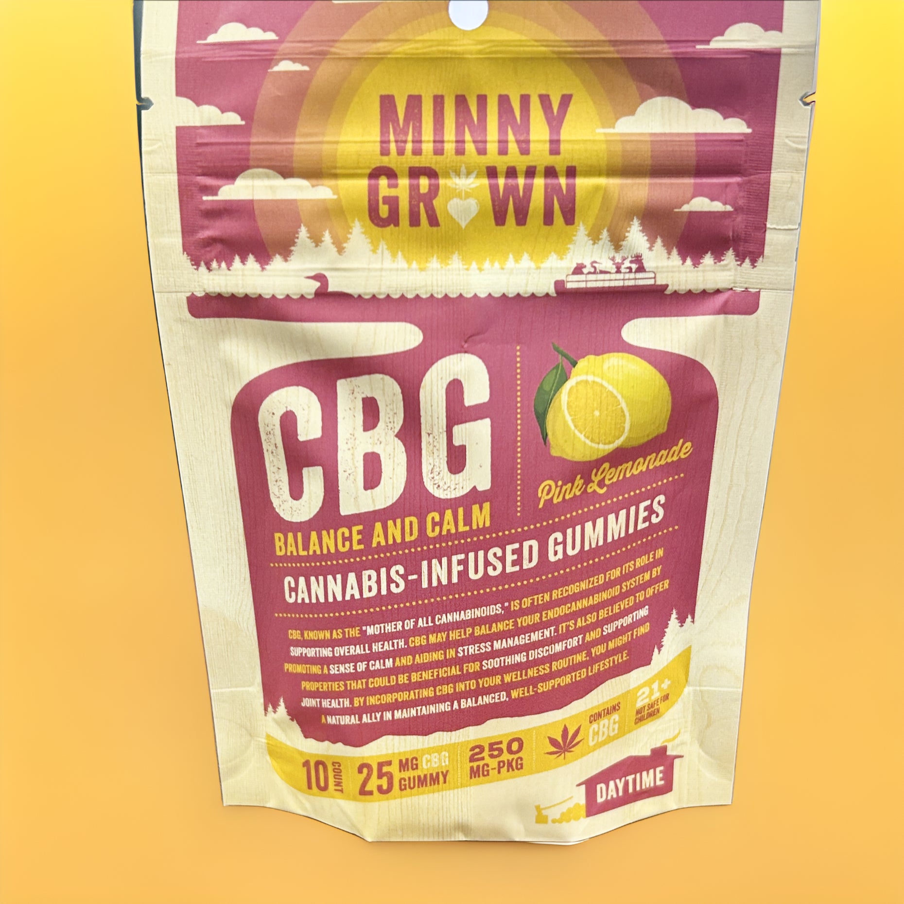 Minny Grown CBG Gummies - Pink Lemonade | higherplace