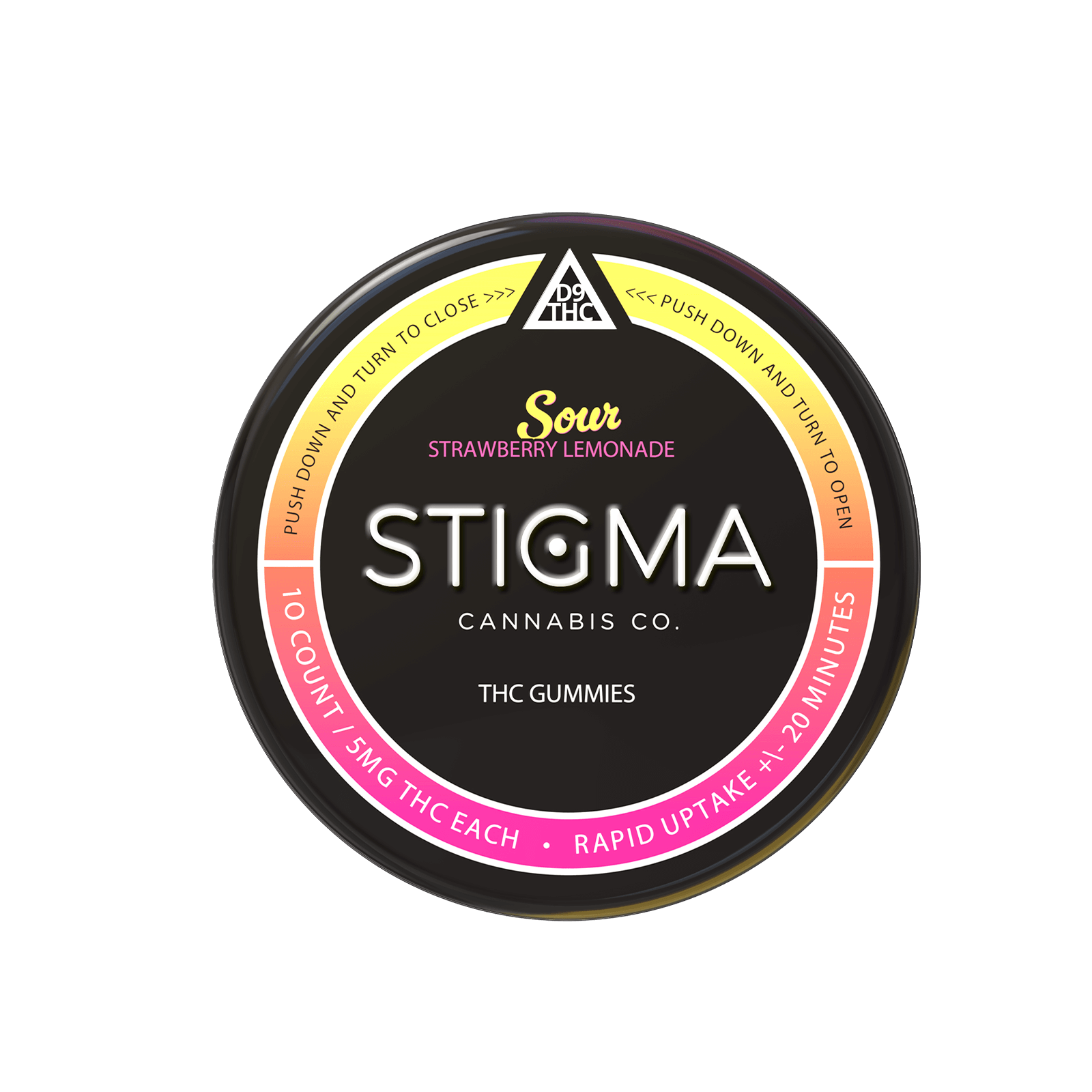Stigma Sour Strawberry-Lemonade THC Gummies | higherplace