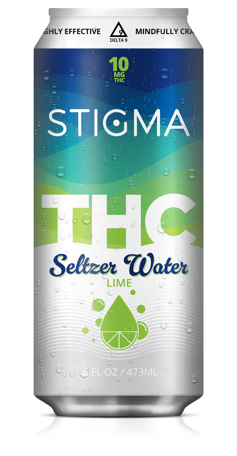 Stigma 10mg THC 16oz. Lime Seltzer | higherplace
